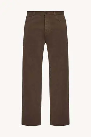 THE ROW Siouxie Jean In Cotton - Brown Grey