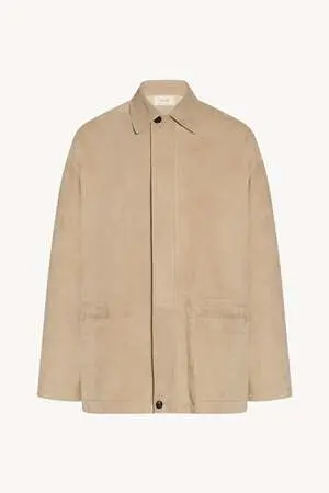 THE ROW Vilmo Suede Jacket - Cream