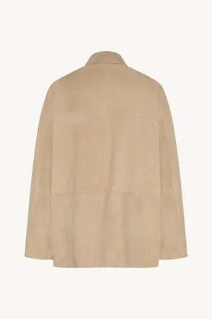 THE ROW Vilmo Suede Jacket - Cream