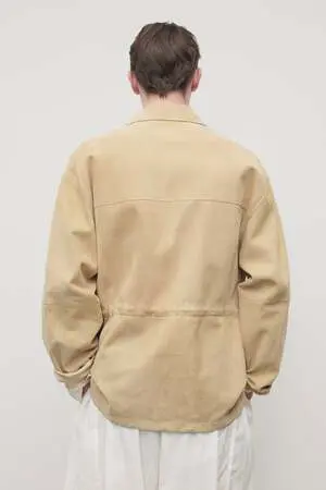 THE ROW Vilmo Suede Jacket - Cream