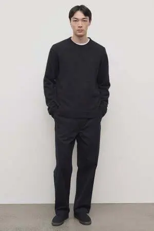 THE ROW Time Pant In Cotton - Black