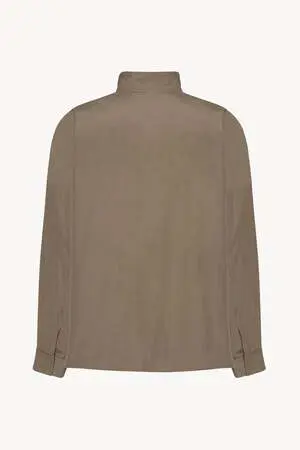 THE ROW Trenton Cotton Jacket - Leaf Green