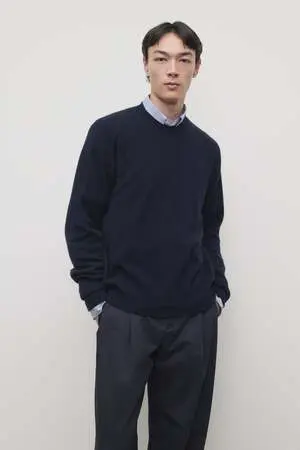 THE ROW Auguste Sweater - Dark Navy