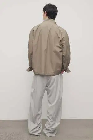 THE ROW Malaya Pant In Silk And Nylon - Smoke Grey