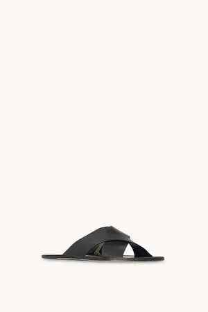 THE ROW Malick Cross Leather Sandals