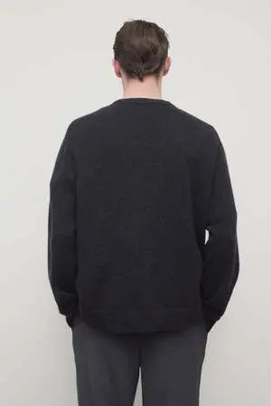 THE ROW Dumbo Cashmere Sweater - Charcoal