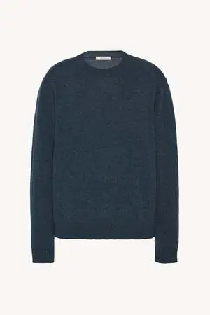 THE ROW Dumbo Cashmere Sweater - Slate Blue