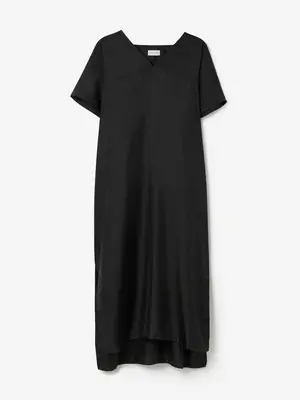 HOUSE OF DAGMAR Silk Kaftan - Black
