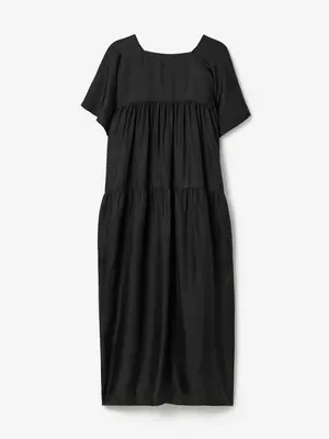HOUSE OF DAGMAR Silk Kaftan - Black