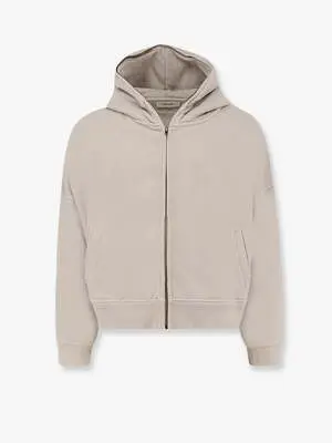 ENTIRE STUDIOS Eternal Zip Cotton Sweatshirt - Beige