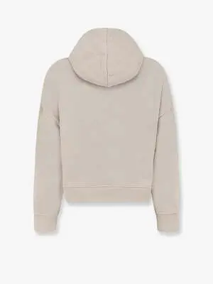 ENTIRE STUDIOS Eternal Zip Cotton Sweatshirt - Beige