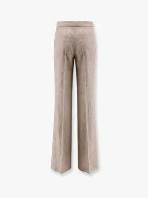 Max Mara Linen Wide Leg Trousers