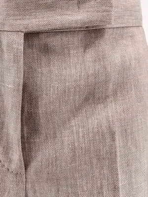 Max Mara Linen Wide Leg Trousers