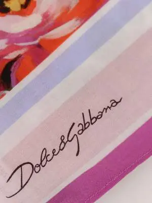 Dolce & Gabbana Cotton Beach Wrap With Floral Print - Multicolor