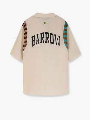 BARROW Viscose Shirt With Front Logo Print