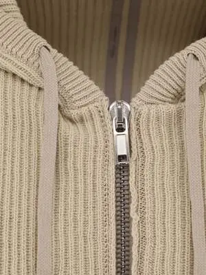 Rick Owens Virgin Wool Cardigan - Beige
