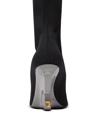 Balmain Wedge Knit Thigh-high Boots
