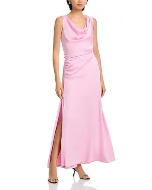 Simkhai Melaney Satin Gown - Tulip