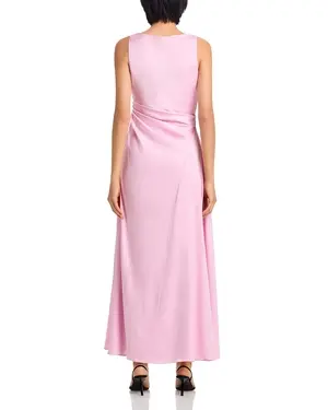 Simkhai Melaney Satin Gown - Tulip