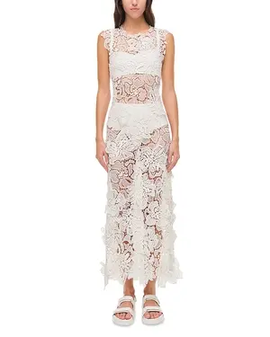 Simkhai Dahlia Lace Dress - White