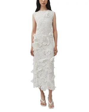 Simkhai Dahlia Lace Dress - White