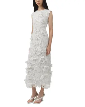Simkhai Dahlia Lace Dress - White
