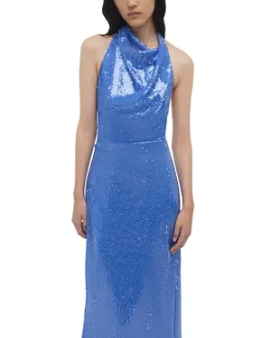 Simkhai Reannon Draped Gown - Periwinkle