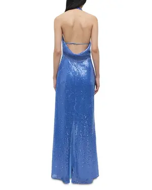 Simkhai Reannon Draped Gown - Periwinkle