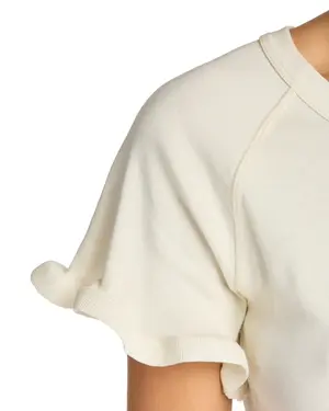 Stella McCartney Frilled Hem Ribbed Tee