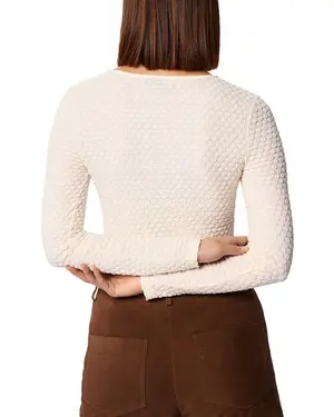 Whistles Textured Circle Jersey Top