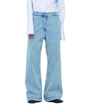 Another Tomorrow Wide Leg Jeans For Women