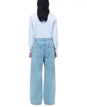 Another Tomorrow Carpenter Denim Pant - Light Blue
