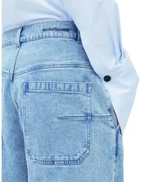 Another Tomorrow Carpenter Denim Pant - Light Blue