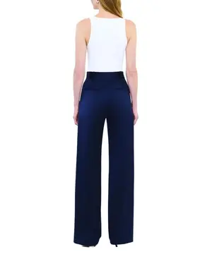 Another Tomorrow Wide Leg Suit Pant