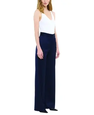 Another Tomorrow Wide Leg Suit Pant