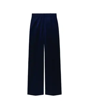 Another Tomorrow Wide Leg Suit Pant