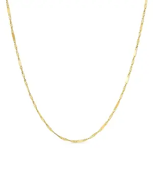ANA LUISA Solid Yellow Singapore Chain Necklace - Gold