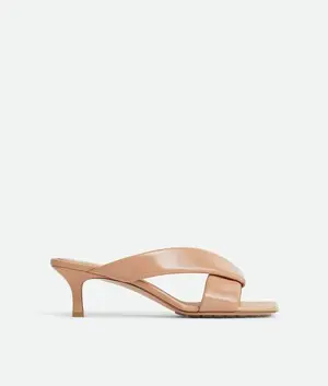 Bottega Veneta Riva Kitten-heel Mule - Cipria