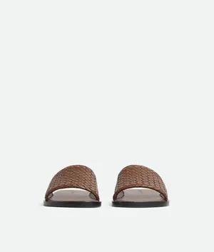 Bottega Veneta Elio Mule - Dark Leather