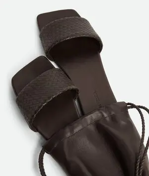 Bottega Veneta Palazzo Travel Flat Mule - Fondant