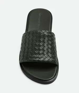 Bottega Veneta Elio Mule - Dark Green