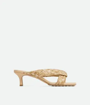BOTTEGA  VENETA Riva Braided Raffia Mule