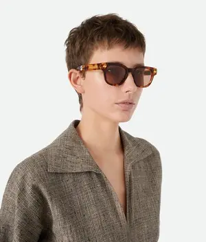 Bottega Veneta Intrecciato Panthos Sunglasses