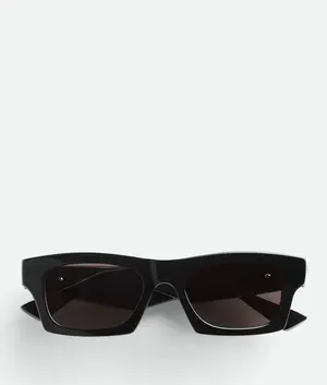 BOTTEGA  VENETA Classic Squared Sunglasses - Black/gray