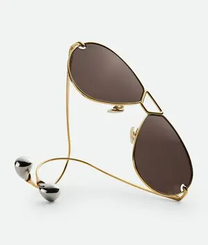 Bottega Veneta Drop Aviator Sunglasses