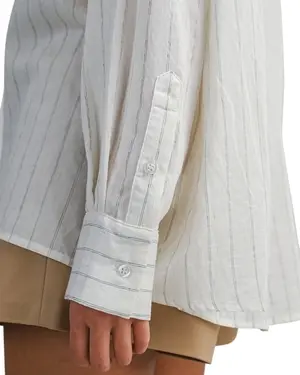 LUVEE Pinstripe Oversized Shirt