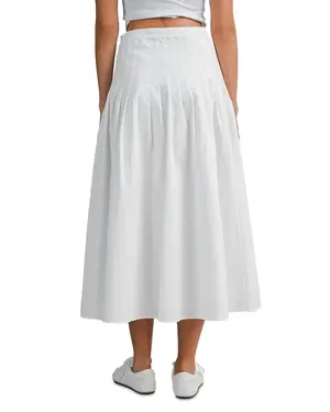 LUVEE Pleated Midi Skirt