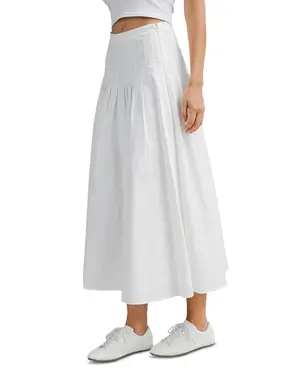 LUVEE Pleated Midi Skirt