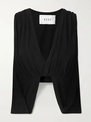 ESSE STUDIOS Solina Cape-effect Draped Top