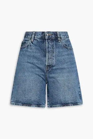 FRAME The Timeless Denim Shorts - Mid Denim